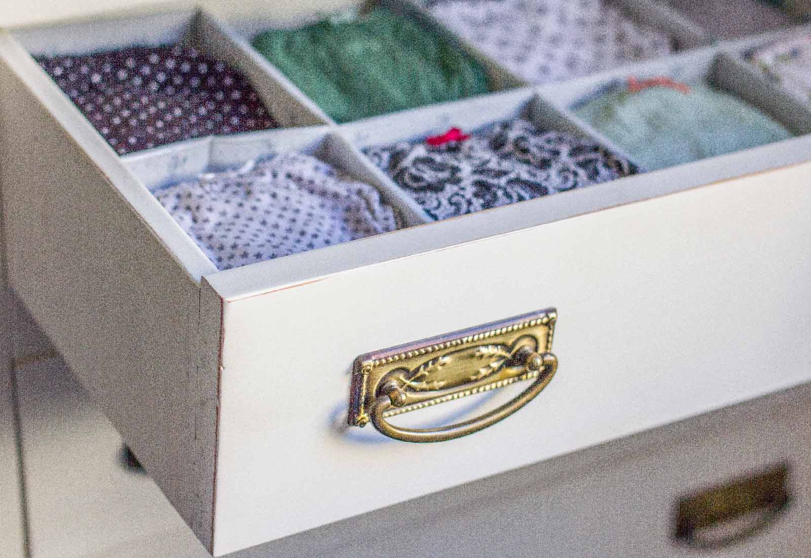 Storing underwear with the Konmari method